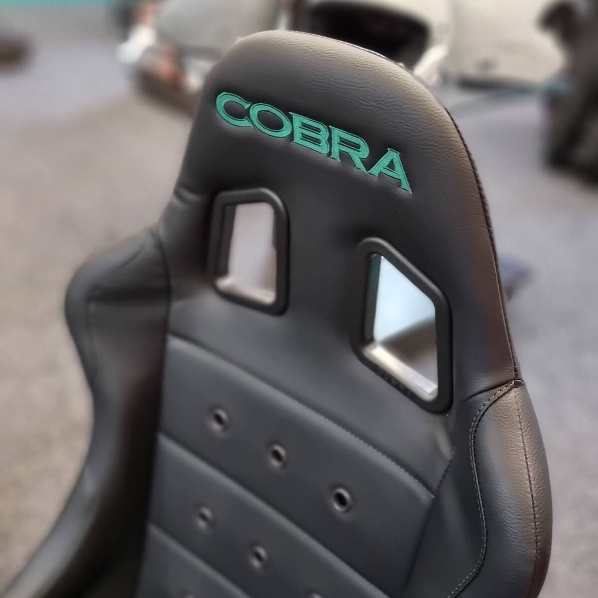 Cobra Monaco 40th Edition With Green Stitching! > GSM SportSeats4u
