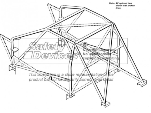 Safety Devices BMW M4 F82 CDS Weld-In Roll Cage > GSM SportSeats4u